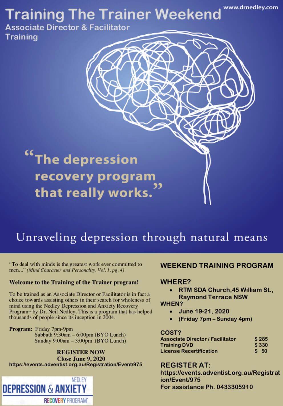 Depression Recovery Training Programs - Seventh-day Adventist Church ...